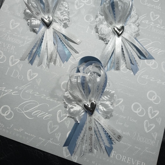 Handmade | Party Supplies | 25 Slate Blue Bridal Shower Our Wedding ...